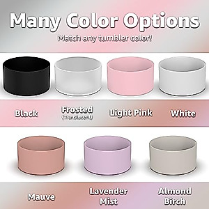 Jmoe USA 3-Pack Boot Sleeve Covers for Simple Modern 40oz & 30oz Trek Tumbler With Handle | Travel Mug | Protects Against Dents & Scratches | Fits Summit Bottles | Soft Silicone (Almond Birch)