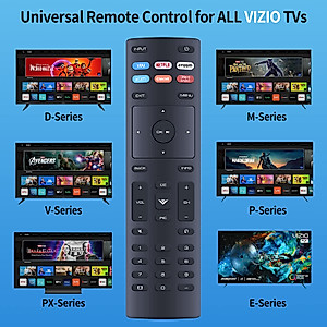 Universal Remote Controller for Vizio Smart TV，XRT136 Replacement Compaitble for All Vizio UHD LED LCD HD 4K HDR and More TVs(D-Series E-Series P-Series V-Series)