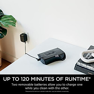 Shark IZ482H Vertex Cordless Stick Vacuum With DuoClean PowerFins, MultiFLEX, Crevice Tool, Pet Multi-Tool & Anti-Allergen Brush, 120-min Runtime, Double Battery, Iris