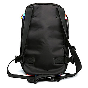 XIAOYU Pet Carrier Backpack, Adjustable, Hands-Free, Legs Out and Breathable Pet Dog Cat Front Carrier Backpack for Walking, Hiking, Biking Travel, Outdoor and Motorcycle, Multicolor, S