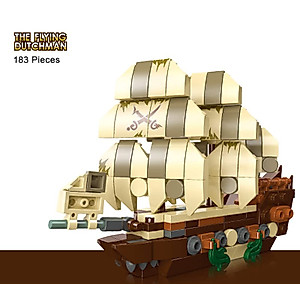 Apostrophe Games Famous Sailing Ships Building Block Set Toys - 3 Ships to Build, 506 Total Pieces - The Flying Dutchman, HMS Victory, Santa Maria, Model for Kids and Adults