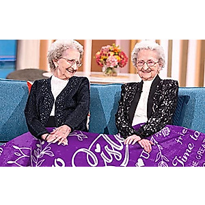 Womens Day Gift Soul Sister Gift Blanket 50x40 in Sisters Birthday Gifts Blankets Gifts Best Sisters Friend Presents Purple Soft Flanel Throw Blanket from Sister Brother Purple Blanket for Sister