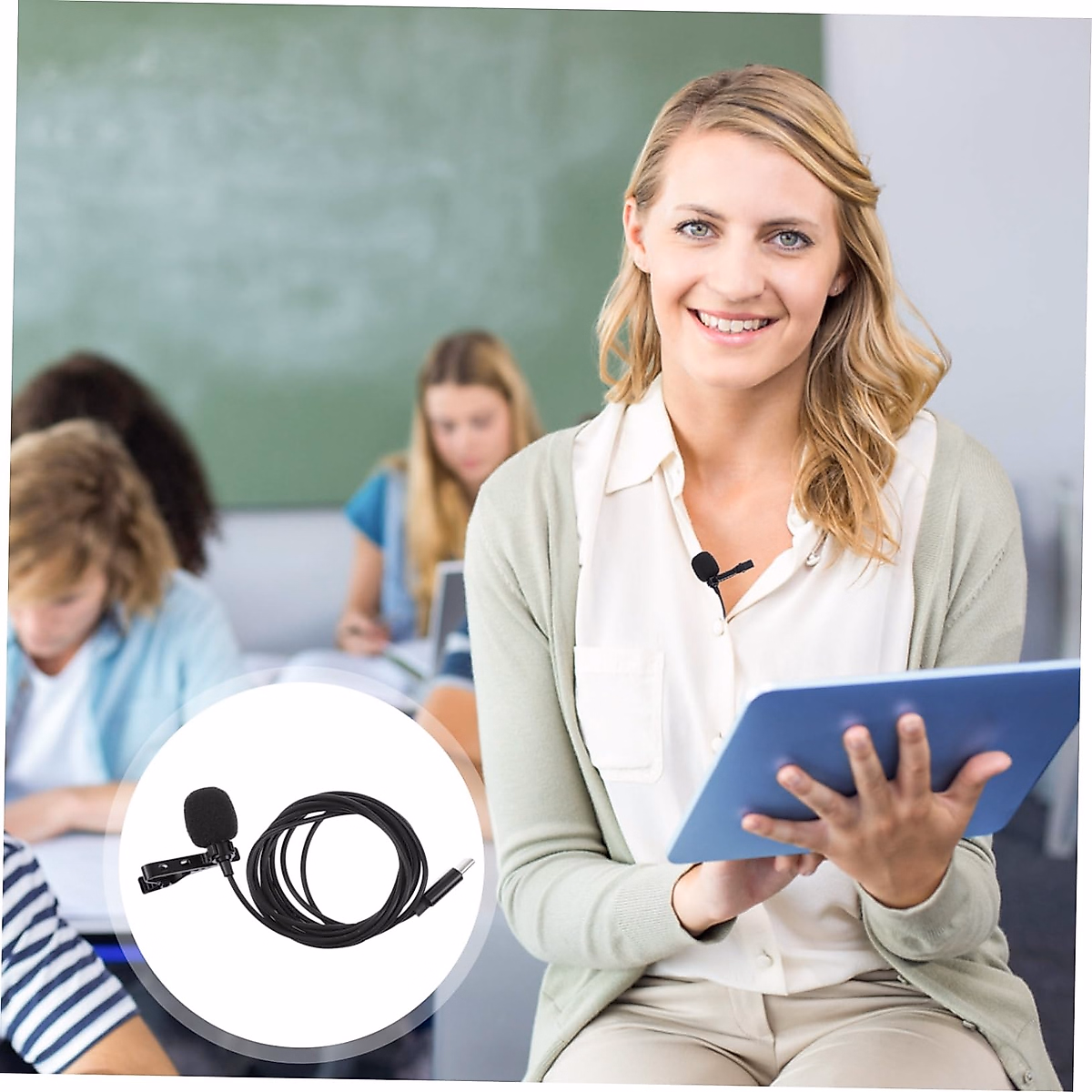 ERINGOGO Lavalier Microphone Mini USB Microphone Wireless Lavalier Mic Lapel Microphone Omnidirectional Lavalier Mic Omnidirectional Microphone Collar Clip Microphone USB-c Microphone TPE