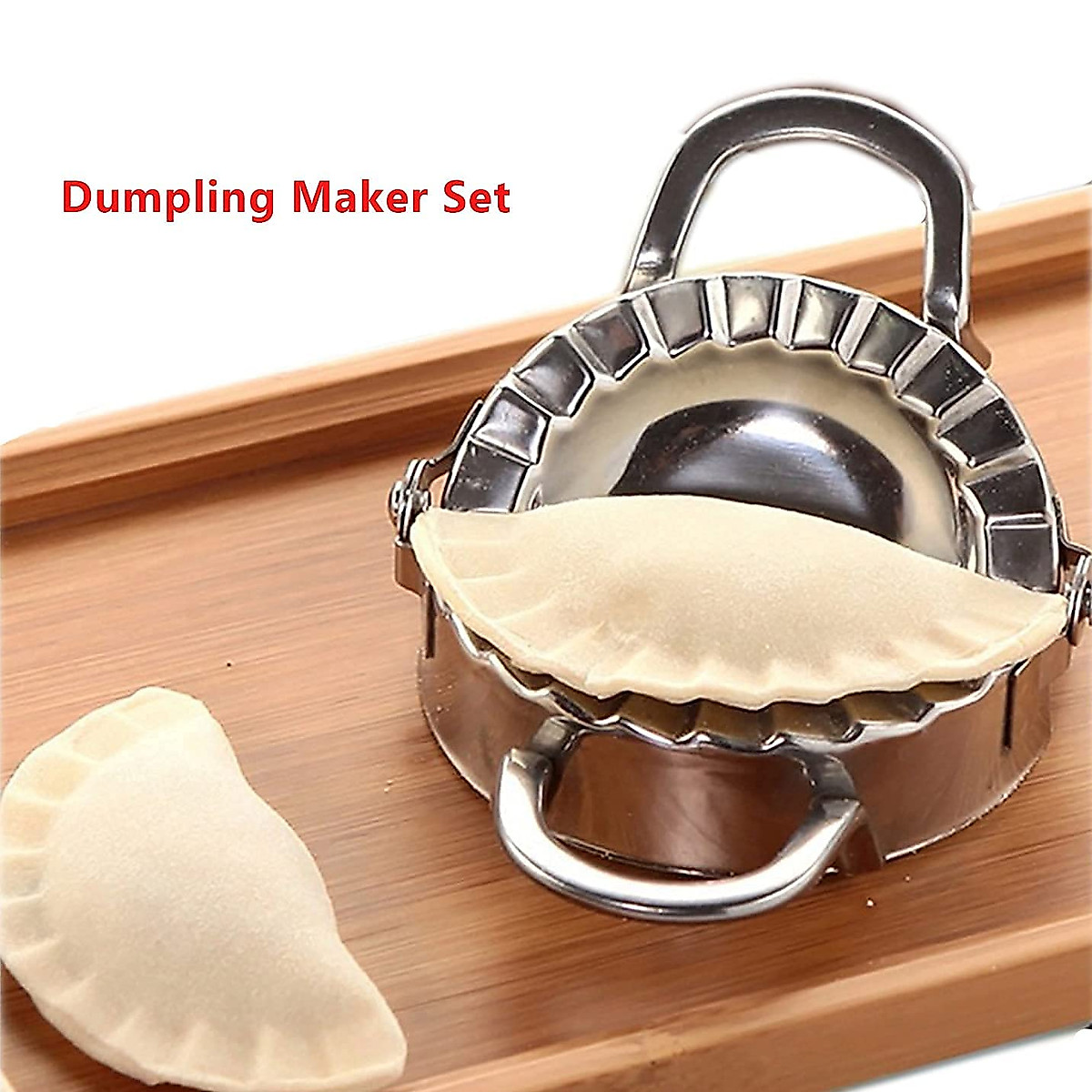 Bamboo Steamer for Cooking 10” -by DoSensePro Includes 2 Tiers, Stainless Steel Dumpling Maker, Liners, Ceramic Dish, and Bamboo Tongs. Dumpling Steamer Basket Cooker for Healthy Low-Fat Diet