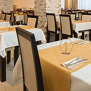 SUNFECILI 10 Pcs Wooden Table Numbers, Hexagon Hollow Out Table Number,Wedding Place Cards, Wood Numbers Place Cards with Holder Base Standing Wood Wedding Decorations, Gold(1-10)