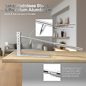 Oyster Shucker Tool Oyster Clam Opener Machine with 5 Adjustable Height, Stainless Steel Shucker Machine Tool Set Including Knife, Glove & G-Clip for Hotel Buffet and Home