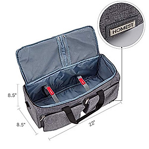 HOMEST Carrying Case Compatible with Cricut Explore Air 2, Cricut Maker, Die Cut Machine Tote, Grey (Patent Design)