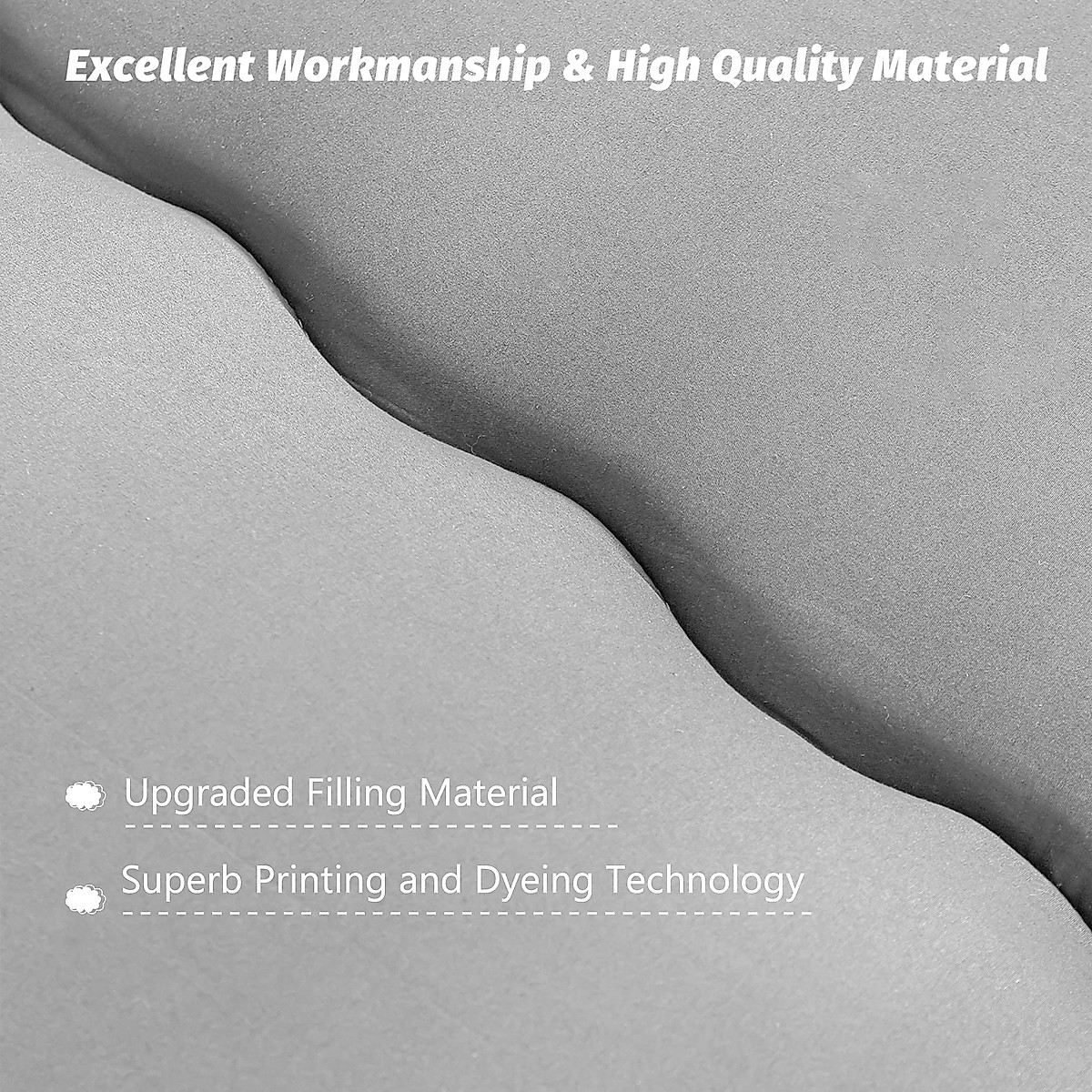 MAXYOYO Japanese Floor Mattress Futon Mattress, Thicken Daybed Sleeping Pad Foldable Roll Up Boys Girls Dormitory Kids Lounger Bed Couch and Sofa, Grey, Full