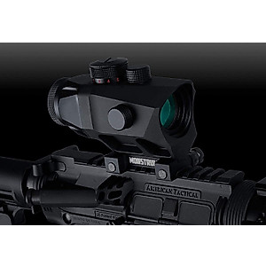 Monstrum P332 Raven 3X Prism Scope | Flat Dark Earth | 5 Slot Adjustable Height Riser Mount | Bundle…