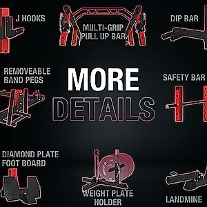 Mikolo Power Cage, 1500lbs Power Rack with LAT PullDown and Cable Crossover System, Squat Rack with Pulley System, Weight Cage for Home Gym with Training Attachments