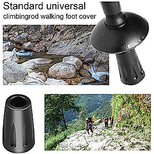 Hiking Pole Replacement Tips 16 Pack Rubber Tips for Walking Sticks Tips Trekking Pole Tips Trekking Stick End Protectors