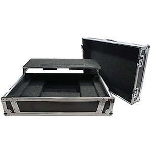 Harmony Audio HCNS7LTWFXTR Flight Glide Laptop Stand Combo DJ Case Compatible with Numark NS7FX