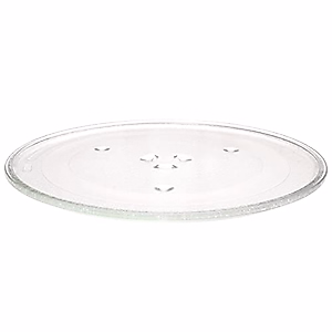 12.5" GE and Samsung -Compatible Microwave Glass Plate/Microwave Glass Turntable Plate Replacement - 12 1/2" Plate, Equivalent to G.E. WB39X10002 and WB39X10003