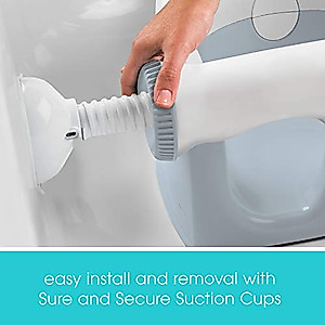 Summer My Bath Seat for Sit-Up Baby Bathing, Backrest for Assisted Sitting, Easy Setup & Storage, Gray