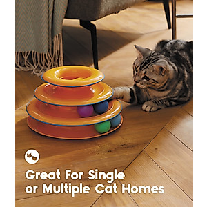 Catstages Tower of Tracks Interactive 3-Tier Cat Toy