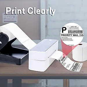 ASprink 4"x6" Thermal Shipping Address Labels - Thermal Labels 4"x6" for Label Printer - Address Label Paper Compatible with MUNBYN, Rollo, and Other Thermal Printer, 1 Pack(500 Roll/Pack)