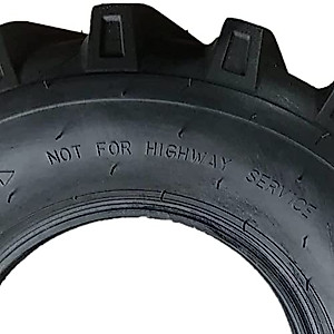 MOTORHOT 2Pcs 20x10.00-8 Lawn Mower Turf Tires 20x10x8 Tubeless 4PR Tractor Turf Garden Golf Cart Tires