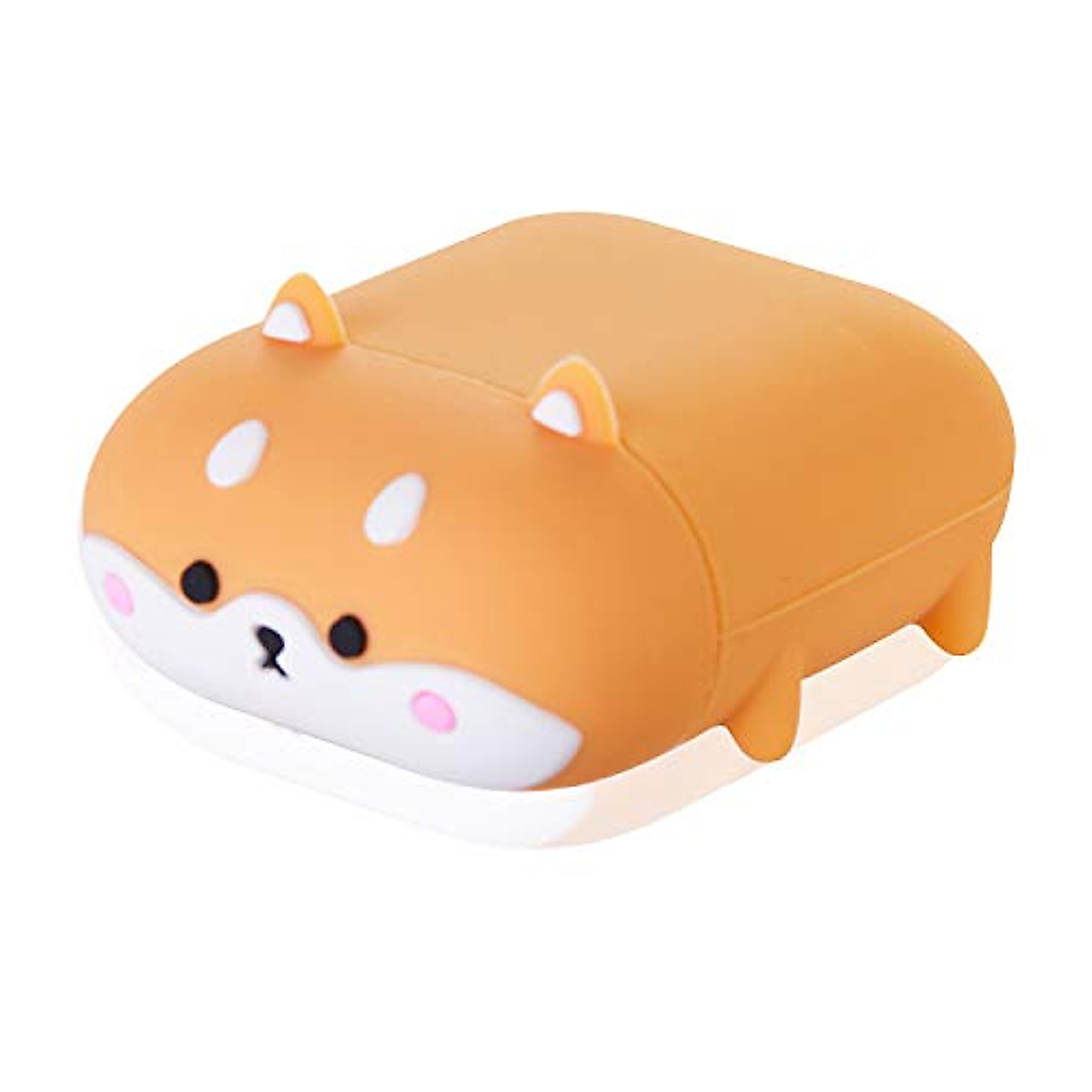 Jowhep Case for AirPod 2/1 Cartoon Design Cute Silicone Cover with Keychain Fashion Funny Shockproof Soft Protective Skin for Air Pods 2&1 Girls Boys Kawaii Shell Cases for AirPods 1/2 Sleeping Dog