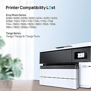 64XL Ink Cartridges Combo Pack Remanufactured 64XL Ink Cartridge Replacement for HP 64XL for Envy Inspire 7958e, Envy Photo 7955e 7255e 7855 7858 6230 7155 6255 Printer (1 Black,1 Tri-Color)