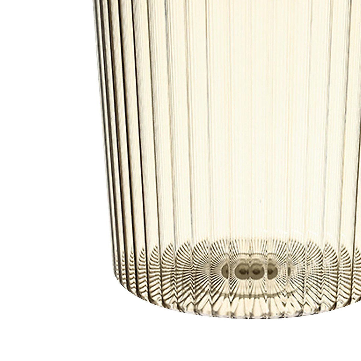 Serlium Transparent Garbage Bin with Top Ring Easy Large Capacity Trash Bin Can Garbage Basket for Household (4#)