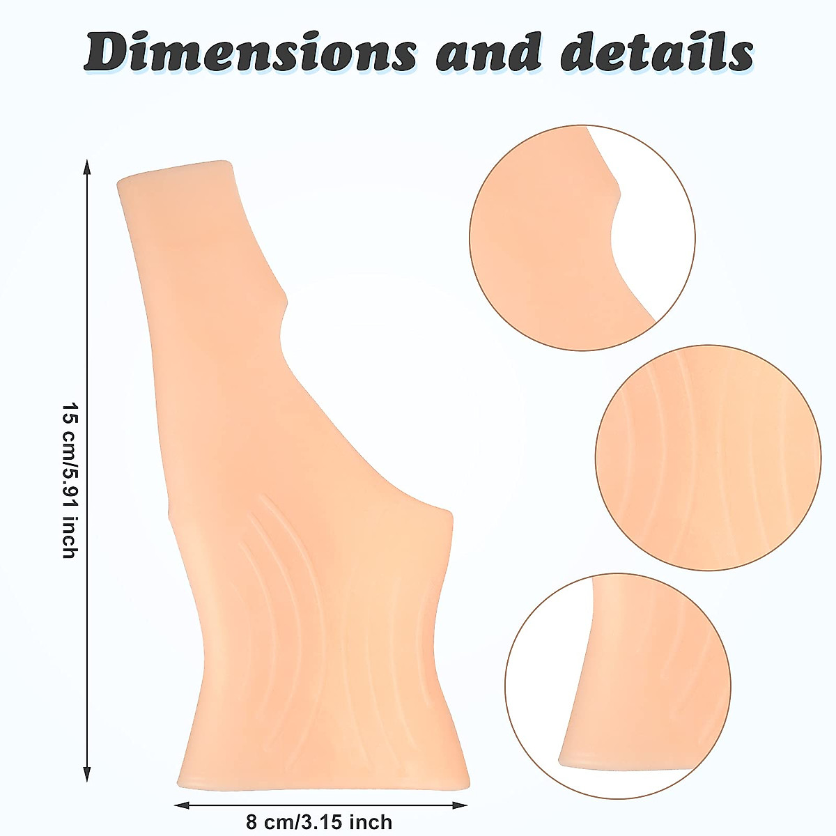 4 Pcs Thumb Braces Thumb Spica Splint Gel Wrist Thumb Support Braces Compression Arthritis Gloves Left and Right Hand Stabilizer for Women Men Tenosynovitis Spasms Arthritis Sprained Joint (Beige)