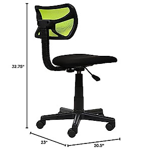 Student Mesh Task Office Chair. Color: Lime