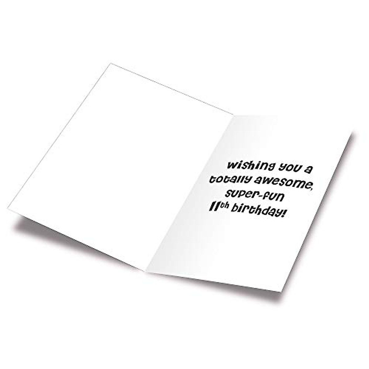 Happy 11th Birthday Card | Made in America | Eco-Friendly | Thick Card Stock with Premium Envelope 5in x 7.75in | Packaged in Protective Mailer | Prime Greetings