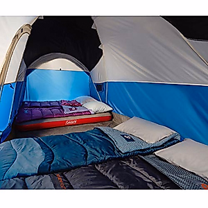 Coleman Camping Tent | 8 Person Montana Cabin Tent with Hinged Door