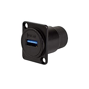 Toronce USB3.0 D Series Panel-Mount Connector | D-USB-3.0 USB 3.0 Pass Through Connector