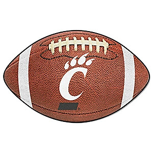 FANMATS - 1251 NCAA University of Cincinnati Bearcats Nylon Face Football Rug 22"x35"