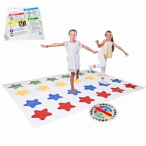 Fun Party Games Indoor and Outdoor Game for Kids Family Party Game Interesting Floor Game,Foot Games,Bigger Mat for 2 and More Players