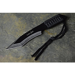 7" Tactical Combat Survival Boot Tanto Hunting Knife Bowie Military Fixed Blade