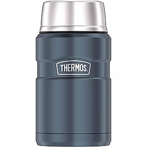 THERMOS Stainless King Vacuum-Insulated Food Jar , 24 Ounce, Slate