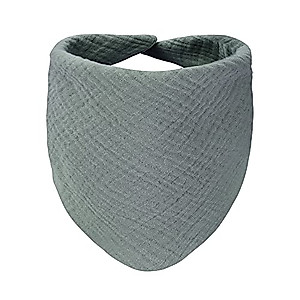 meowcards Muslin Baby Bibs 10 Pack Soft and Absorbent, Baby Bandana Drool Teething Bibs for Boys Girls