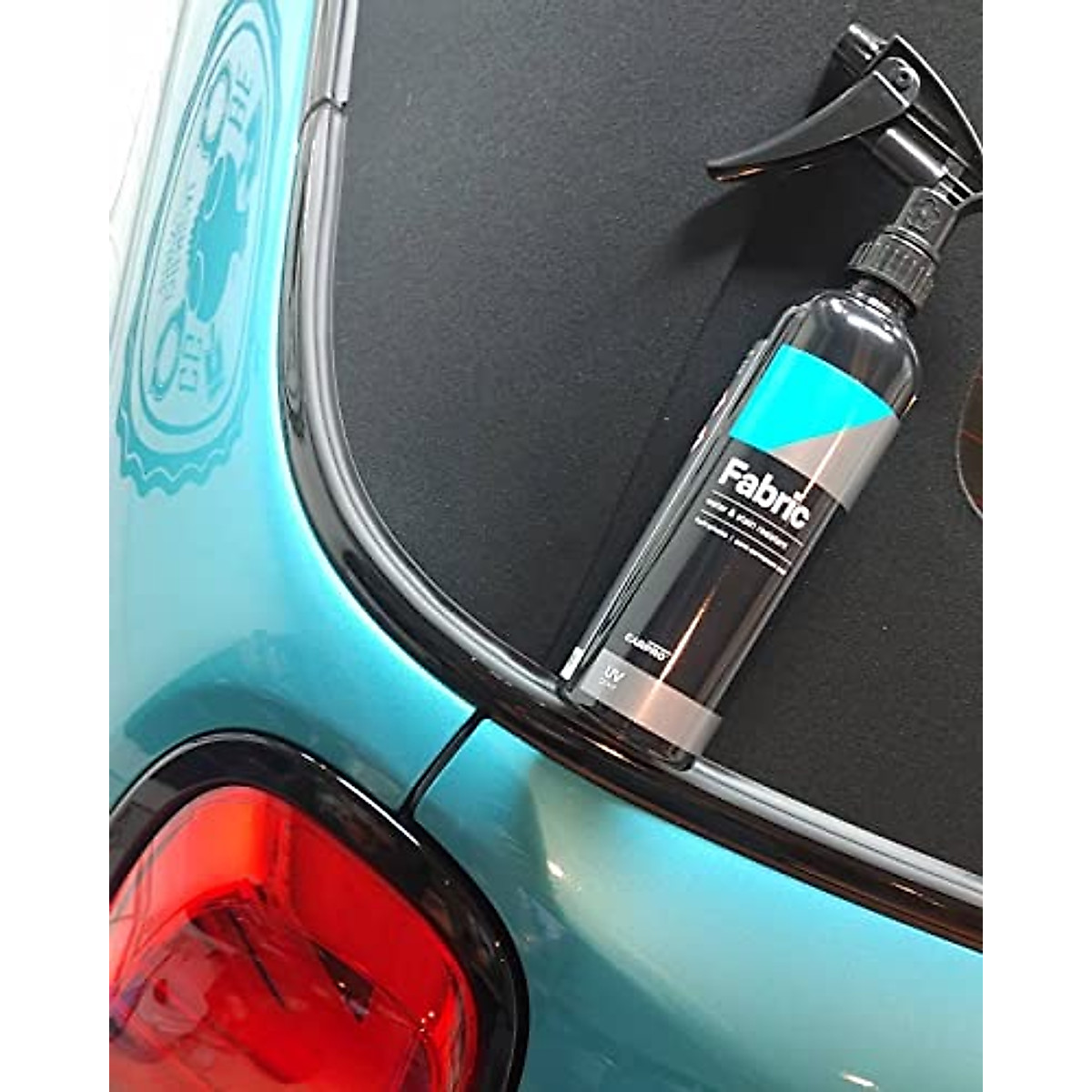 CARPRO CQUARTZ Fabric - Super-Hydrophobic Barrier Repels Water & Stains, Resist Abrasion, UV Fading, Alkaline & Acid Up to 12 Months on Fabric, Convertible Tops, Carpets - 500ml (17oz)