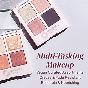 Mineral Fusion Eye Shadow Palette - Rock Show for Women - 0.25 oz Eye Shadow (Refillable)