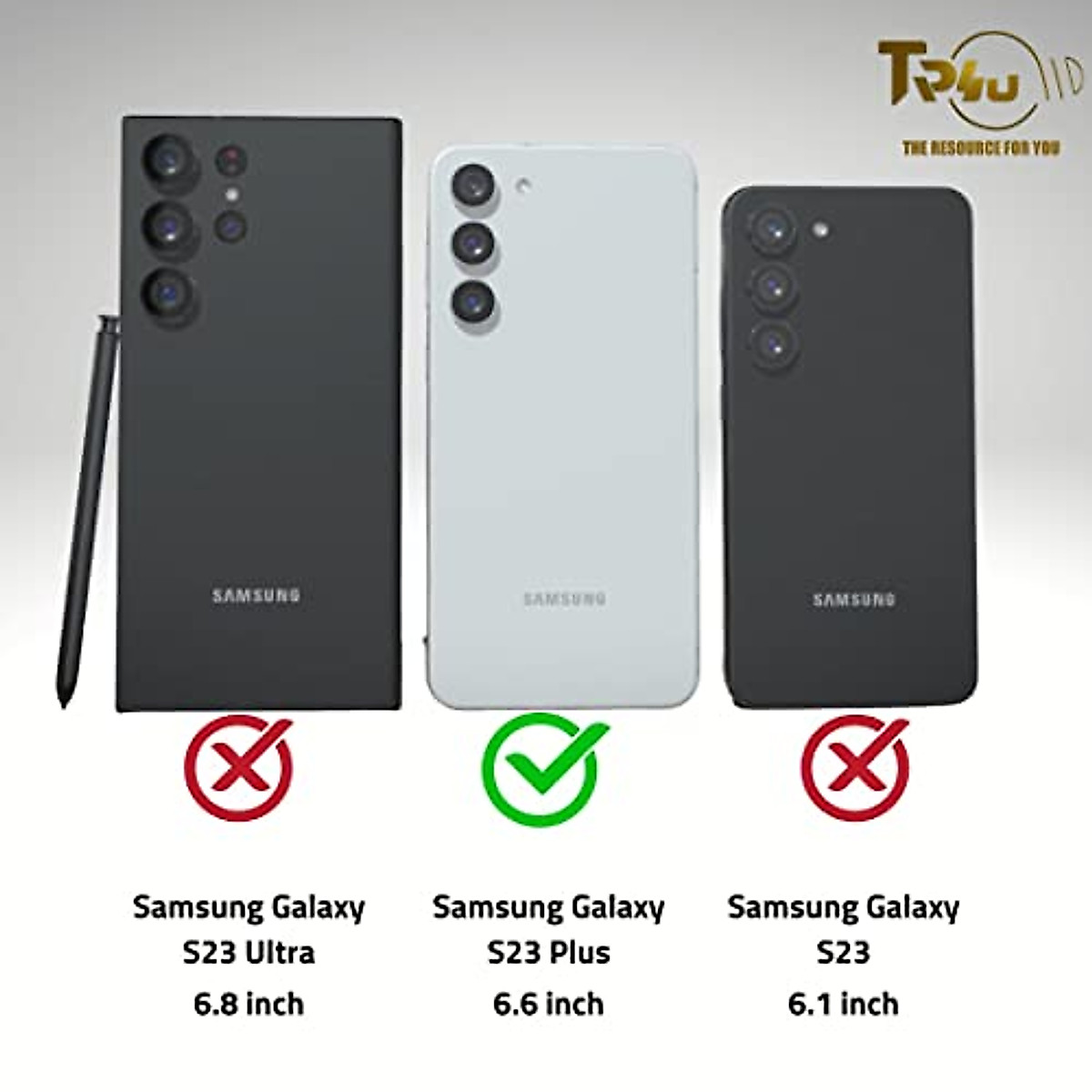 TR4U for Samsung Galaxy S23 Plus 5G Silicone Case Cover, Full-Body Protective Cover, Shockproof Phone Case for Samsung Galaxy S23 Plus 6.6" (2023) (Pine Green)