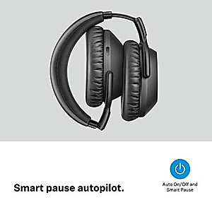 SENNHEISER PXC 550-II Wireless NoiseGard Adaptive Noise Cancelling, Bluetooth Headphone with Touch Sensitive Control and 30-Hour Battery Life, Black