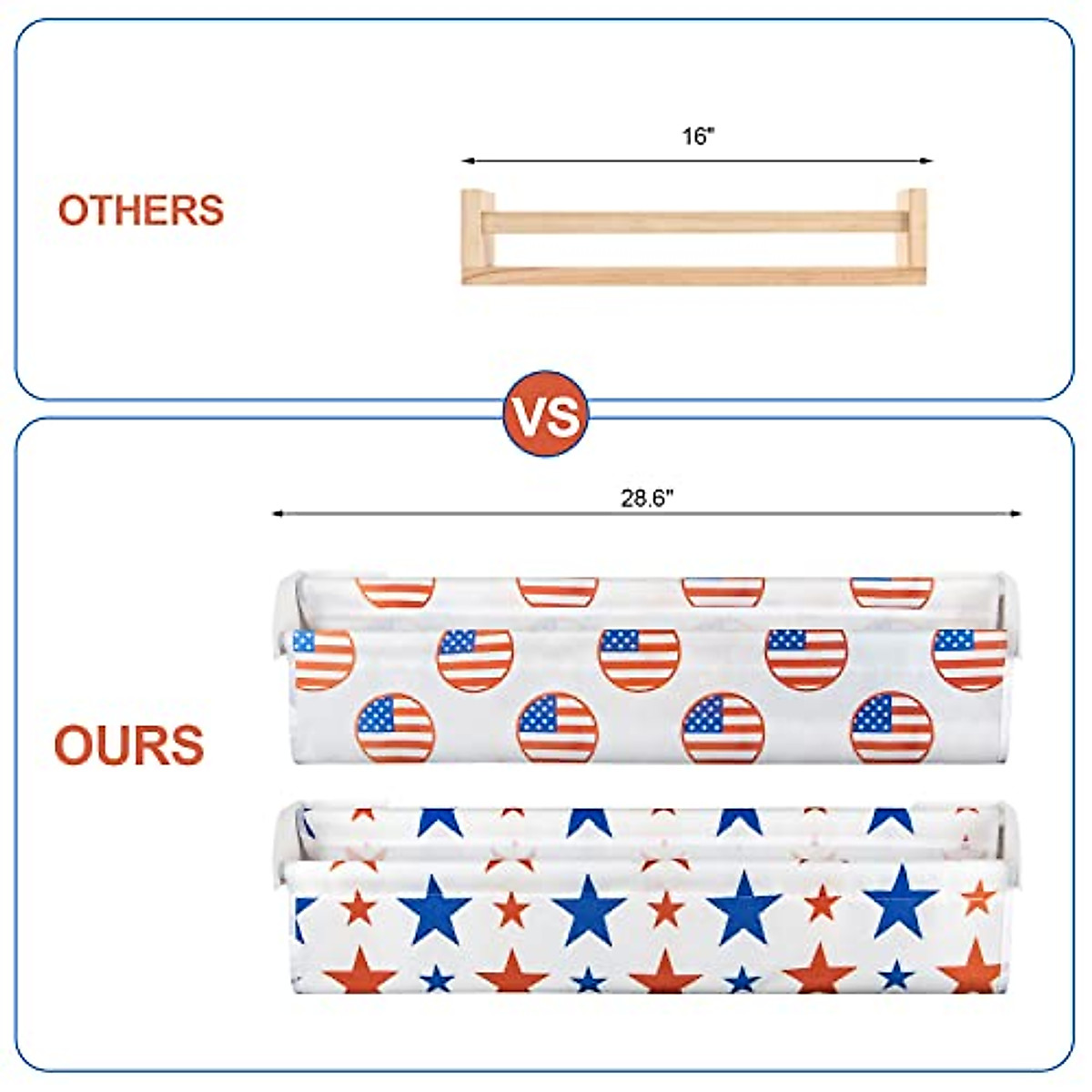 Mefirt Floating Shelves, Wall Mounted Storage Shelves, Set of 2 28.6 inch Wall Floating Shelf Organizer for Bedroom, LivingRoom, Office, Entryway, Toilet, Laundry Room Storage & Decoration