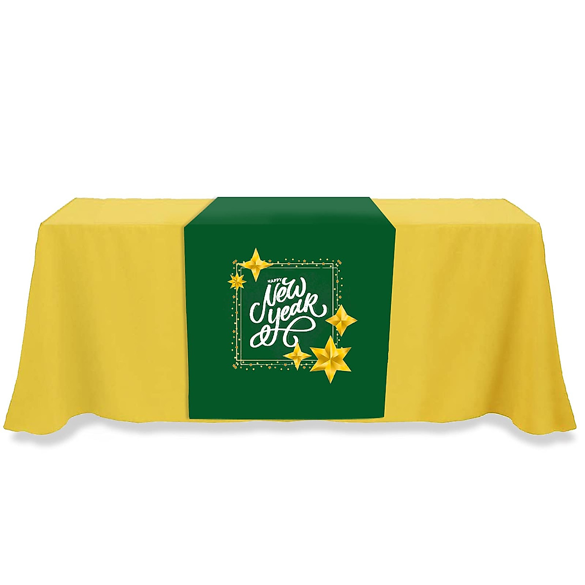 Custom Table Runner 36"x72"with Business Logo or Your Text Personalized Tablecloth Runners Customize with Logo for Birthday Wedding Anniversary Tradeshow Events…