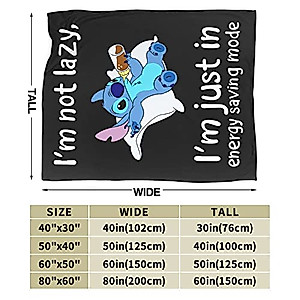 Flannel Blanket Soft Comfortable and Throw Warm Blanket Fits Couch Sofa Bedroom Living Room Suitable for Kids Adults 50"x40"