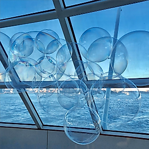 EEland 48 inch Large Clear Balloons for Stuffing,12pcs Clear Bubble Balloon Large BoBo Balloons- Large Transparent Balloon for Wedding Balloons,Christmas，Events, and Parties white balloons