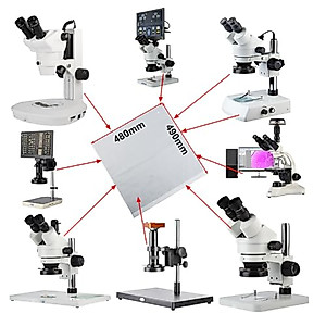 Microscope Dust Cover, 480x490mm Stereoscopic Plastic Protective Cover Case Microscope Accessories for Stereo Microscopes