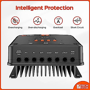 RICH SOLAR 800 Watt 12V Solar kit Contains 4 high Efficiency 200W Monocrystalline Panels with 9 busbars and Our 60A MPPT Controller