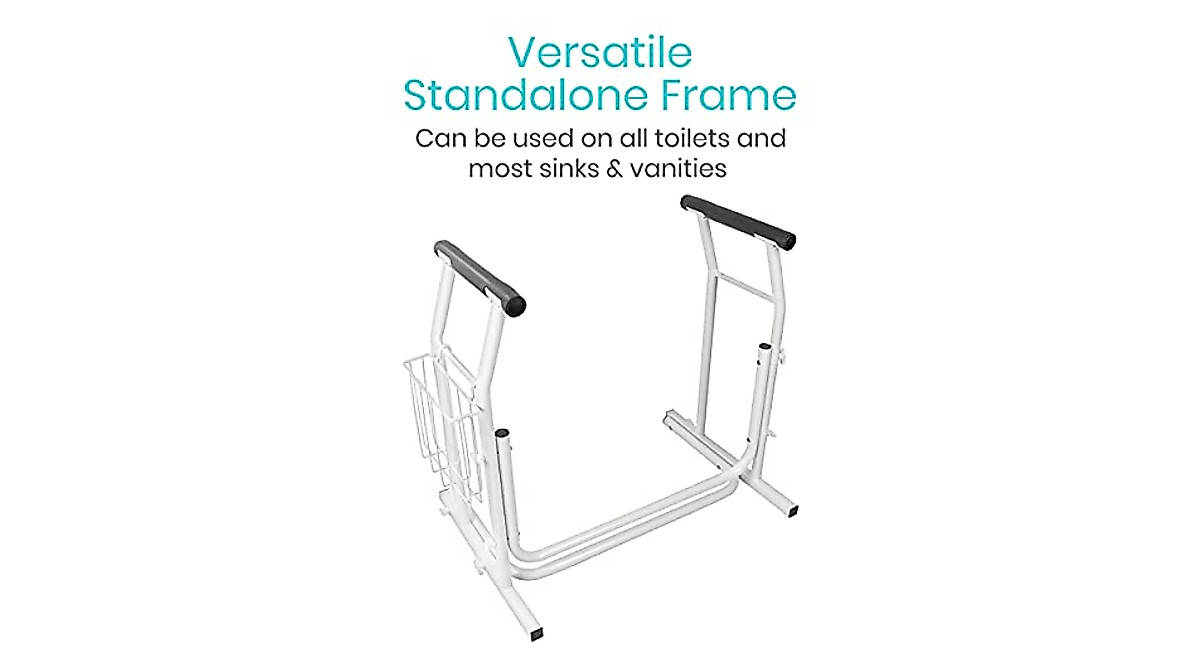 Vive Toilet Safety Rails for Elderly | Adjustable & Secure