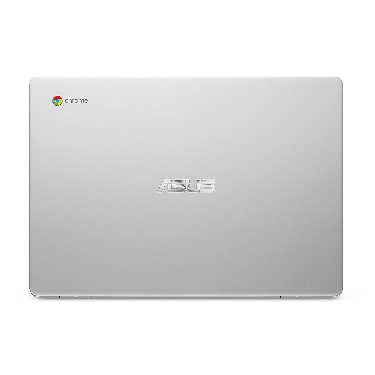 ASUS Chromebook C423, 14.0" FHD NanoEdge-display with 180 Degree-Hinge, Intel Celeron N3350-Processor, 4GB-RAM, 32GB eMMC Storage, Zero-Touch Enrollment, Chrome OS, Silver, C423NA-DB42F