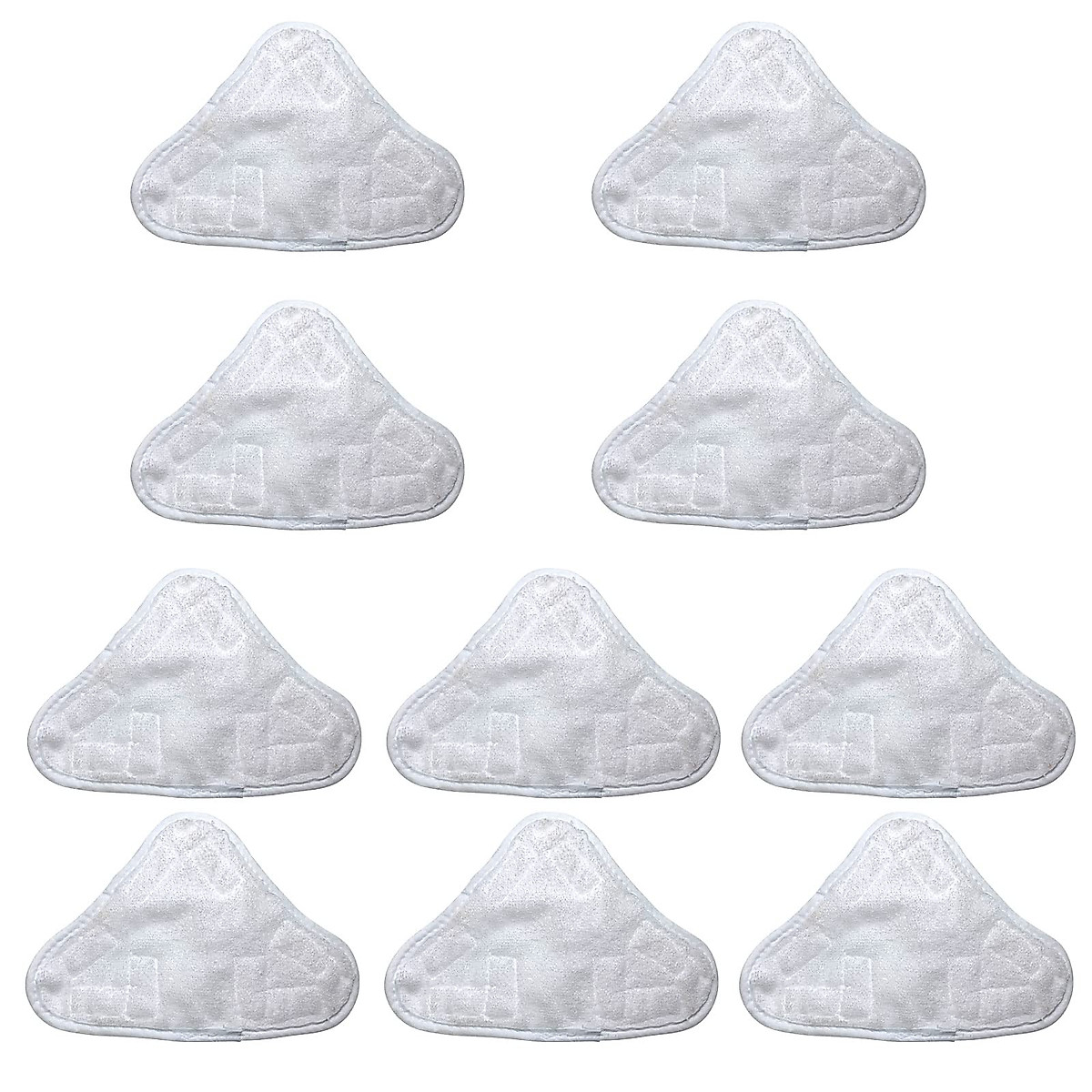 Aziliogcc 10 Pack Replacement Pads Compatible with H2O H20 Mop X5 Steam Steam Mop Pads Floor Steam Triangle Pads