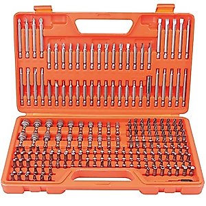 HORUSDY 208-Piece Professional Screwdriver Bit Set, Chrome Vanadium Steel Driver Bit Set, Includes Security Bits