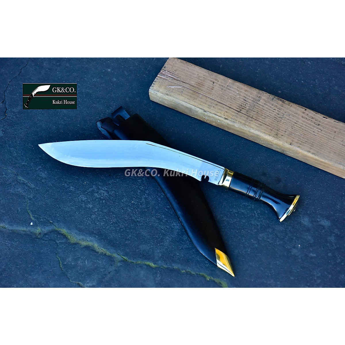 GK&CO. Kukri House Official Issued - Genuine Kukri/Khukuri - 13-inches Blade Service No.1 Highly Polished Knife - Handmade in Nepal…..