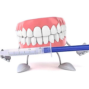 Teeth Whitening Kit (10) Gel (2) Trays (1) White LED Light Best Dental No Animal Byproducts